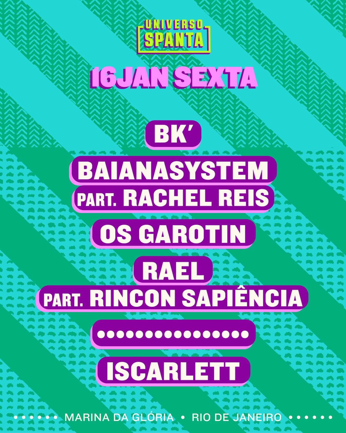 Universo Spanta 2026 revela line-up por dia com grandes nomes da música ...
